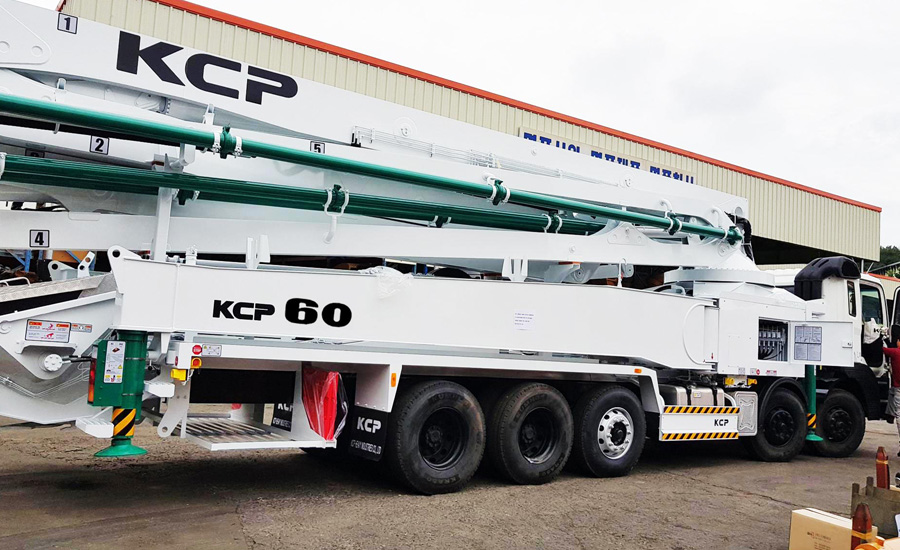 60-Meter KCP Concrete Pump – New Service – Salazar Construction